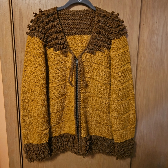 Handmade | Sweaters | Vintage Native Indian 0 Wool Knit Sweater Zipper ...